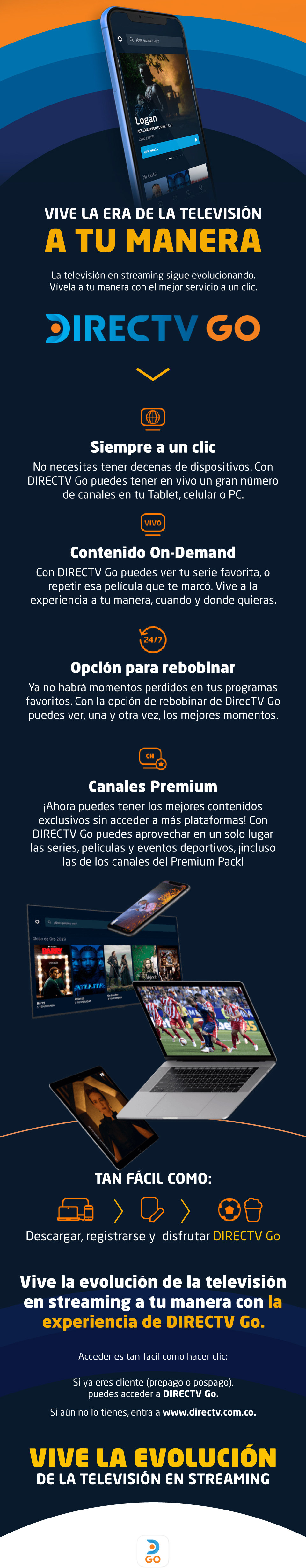 DirecTV Go la televisión en streaming sigue evolucionando